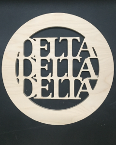 Tri Delta Circle with Name - DuPree Sports